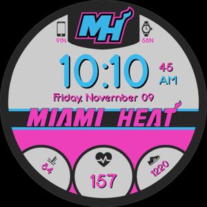 MiamiDesignz - Miami Heat HM.02 - watch face for Apple Watch, Samsung ...